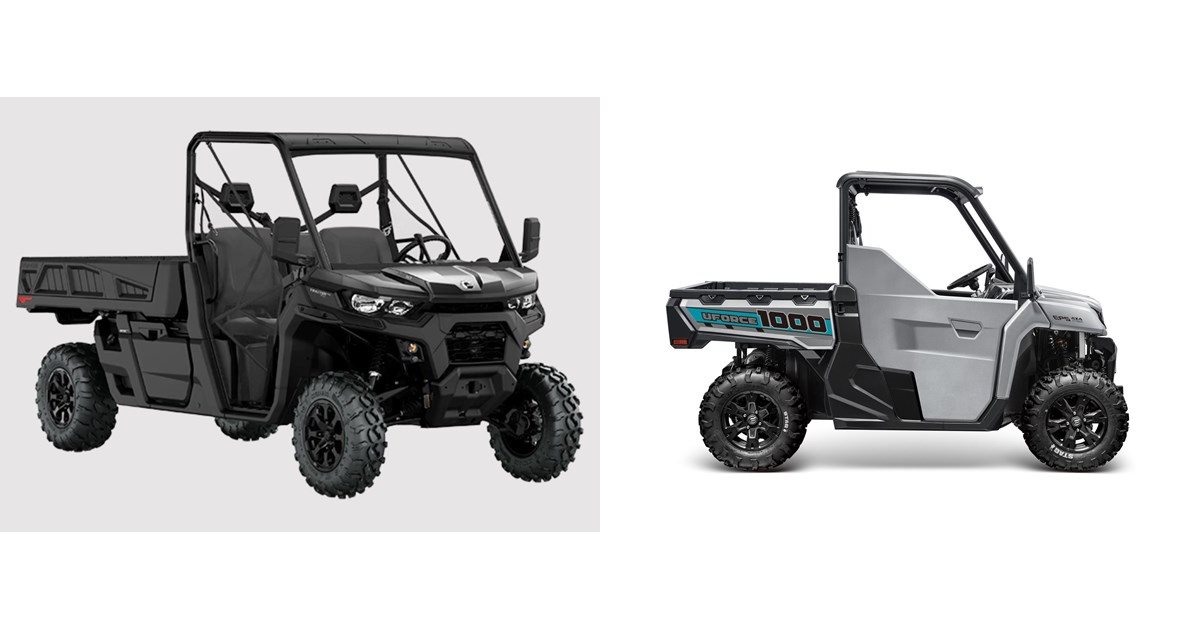 Motorrad Vergleich Can-Am Traxter Pro XU HD10 T 2023 vs. CFMOTO UForce ...