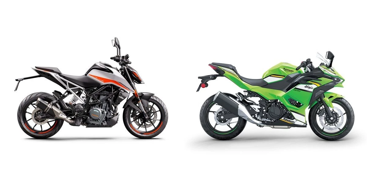 KTM 390 Duke 2021 vs Kawasaki Ninja 500 SE 2025
