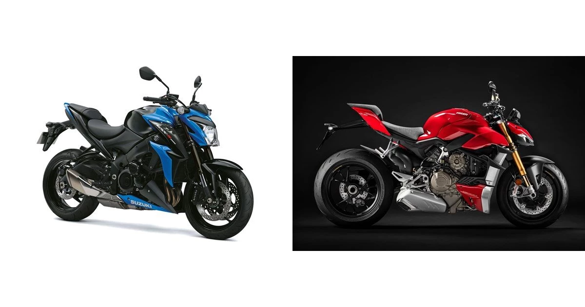 Motorrad Vergleich Suzuki GSX-S1000 2020 vs. Ducati Streetfighter V4 S 2020