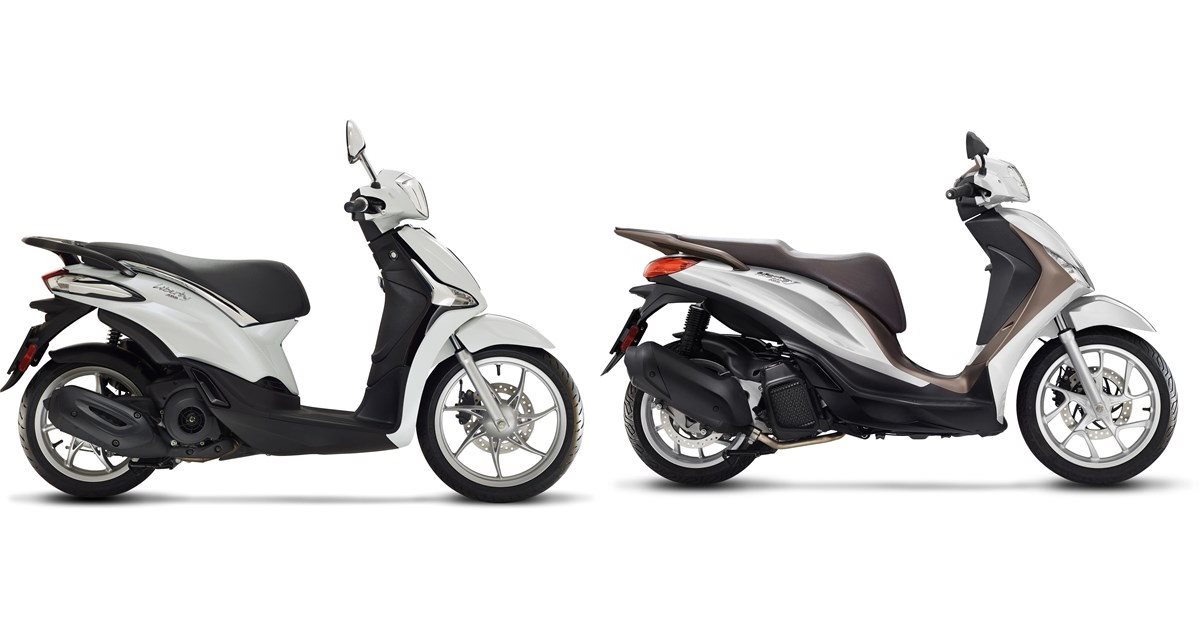 Motorrad Vergleich Piaggio Liberty 125 2023 vs. Piaggio Medley 125 2025