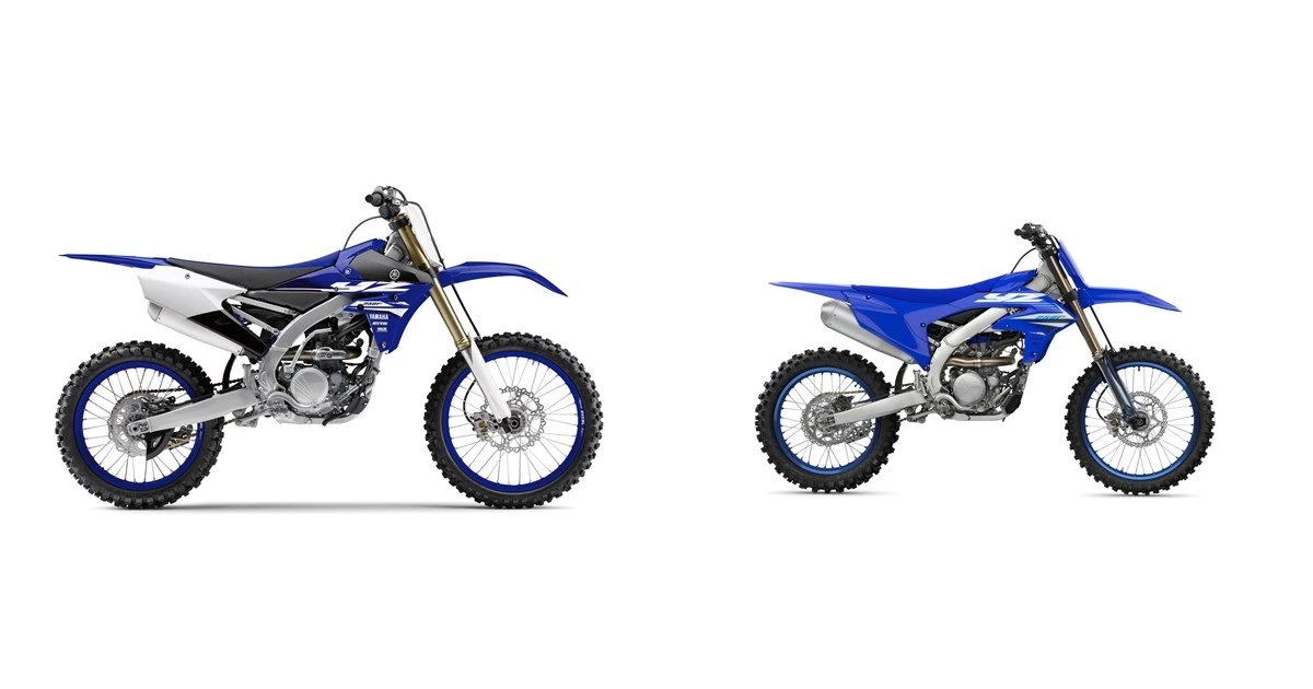 Motorrad Vergleich Yamaha YZ250F 2019 vs. Yamaha YZ250F 2025