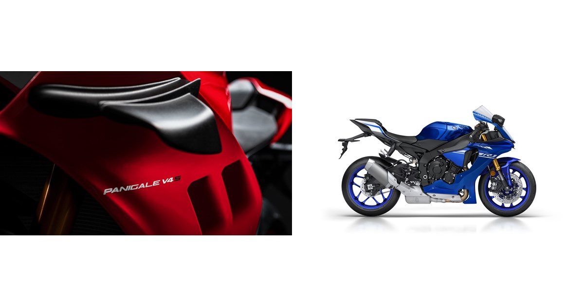 Ducati Panigale V4 S 2020 vs Yamaha R1 2018