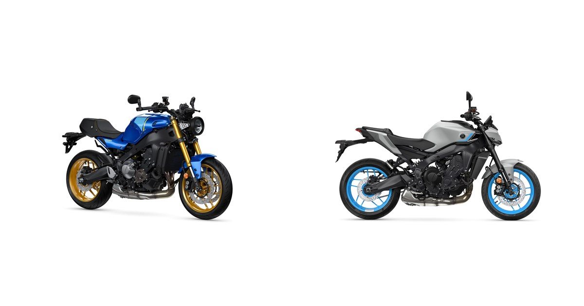 Motorrad Vergleich Yamaha XSR900 2023 vs. Yamaha MT-09 2025