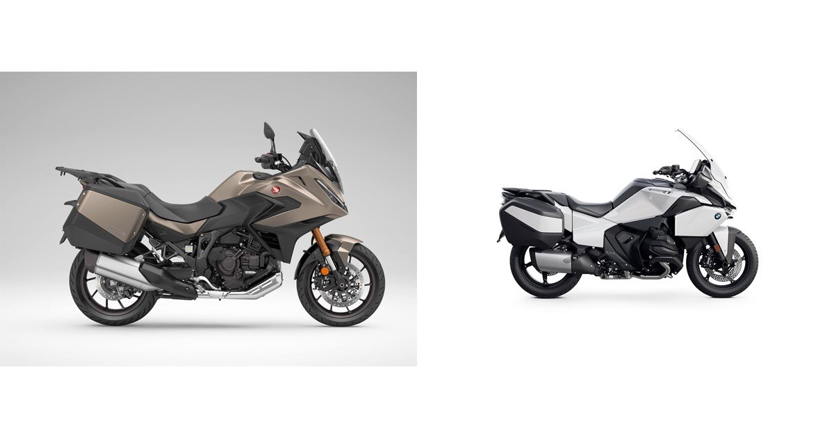 Motorrad Vergleich Honda NT1100 DCT Electronic Suspension 2025 vs. BMW ...