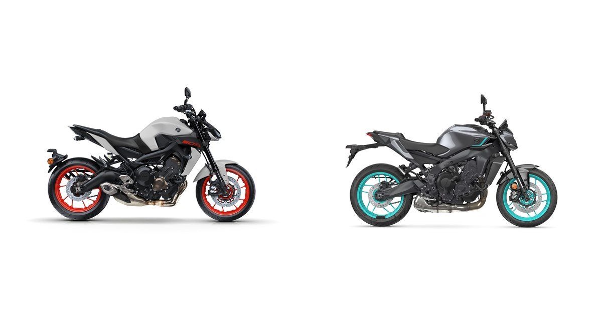 Motorrad Vergleich Yamaha MT-09 2019 vs. Yamaha MT-09 Y-AMT 2024