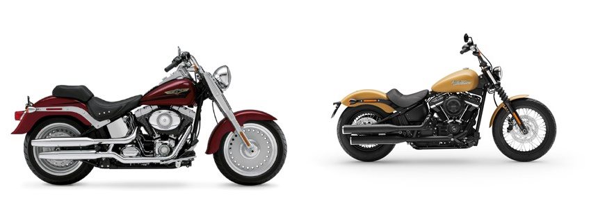 Motorrad Vergleich Harley-Davidson Softail Fat Boy FLSTF 2008 vs ...