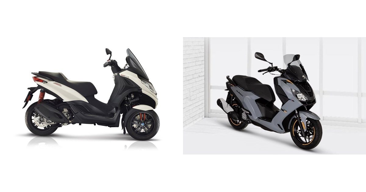 Piaggio MP3 300 Sport 2022 vs Peugeot Pulsion 125 GT 2025