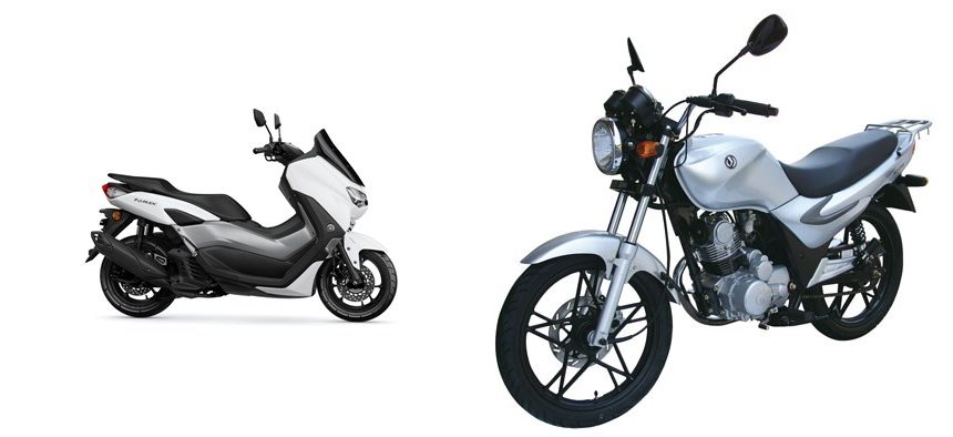 Motorrad Vergleich Yamaha NMAX 125 2023 vs. Sym XS 125-K 2009