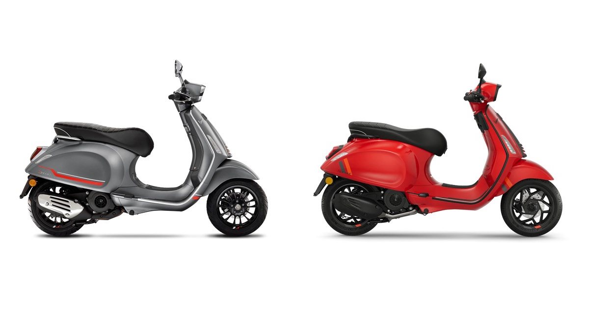 Motorrad Vergleich Vespa Sprint 125 Sport iGET 2021 vs. Vespa Sprint 125 S 2024