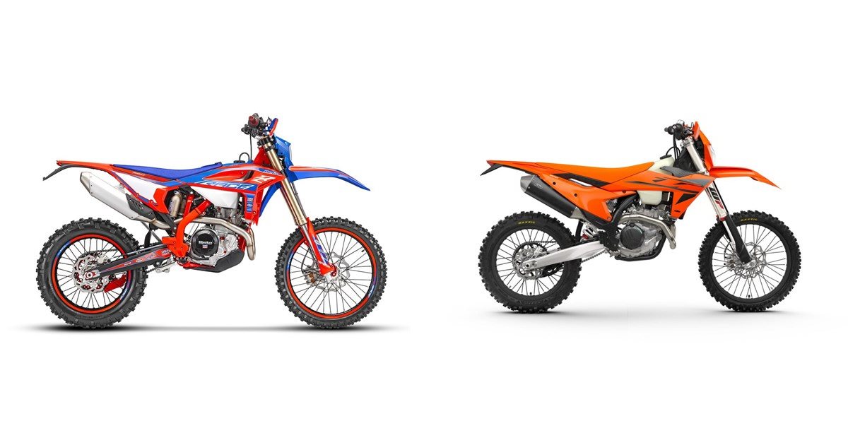Comparaison des motos Beta RR Race 4T 480 2025 VS. KTM 500 EXC-F 2025