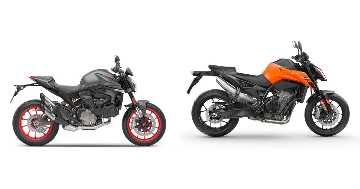 Ducati Monster + 2025 vs KTM 790 Duke 2025