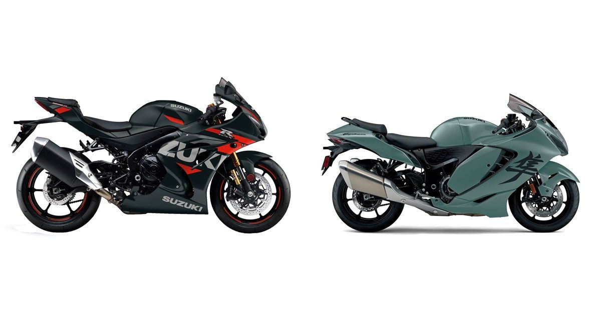 Motorrad Vergleich Suzuki GSX-R 1000 2021 vs. Suzuki Hayabusa 2025
