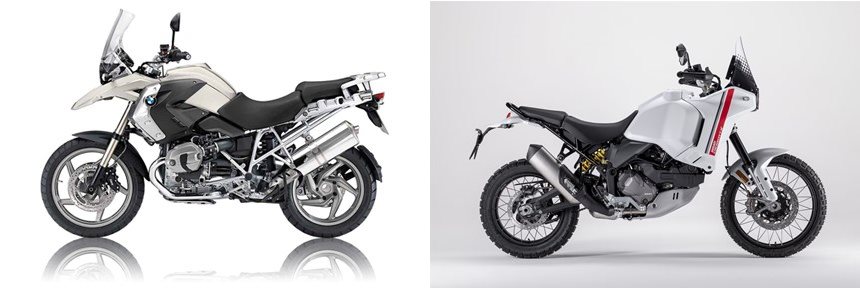 Motorrad Vergleich BMW R 1200 GS 2010 vs. Ducati DesertX 2023