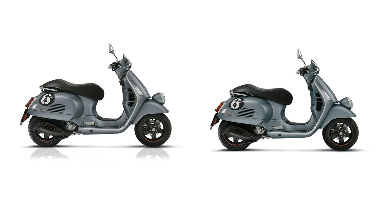 Motorrad Vergleich Vespa GTV 300 Special Edition Sei Giorni Euro4 2020 vs. Vespa Sei Giorni II ...