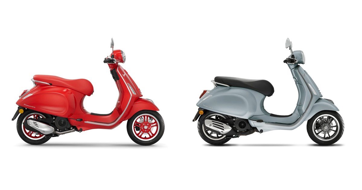 Motorrad Vergleich Vespa Primavera 125 (RED) 2025 vs. Vespa Primavera 125 S 2023