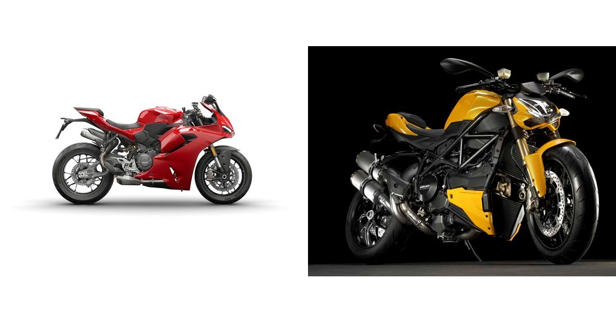 Motorrad Vergleich Ducati Panigale V2 2025 vs. Ducati Streetfighter 848 ...