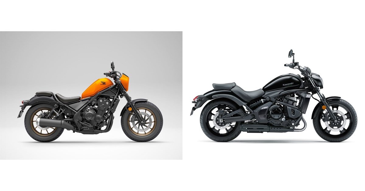 Motorrad Vergleich Honda CMX500 Rebel S 2025 vs. Kawasaki Vulcan S 2025