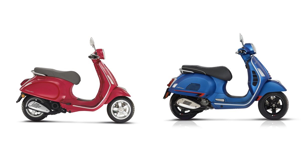Motorrad Vergleich Vespa Primavera 50 2T 2015 vs. Vespa GTS 125 i.e ...