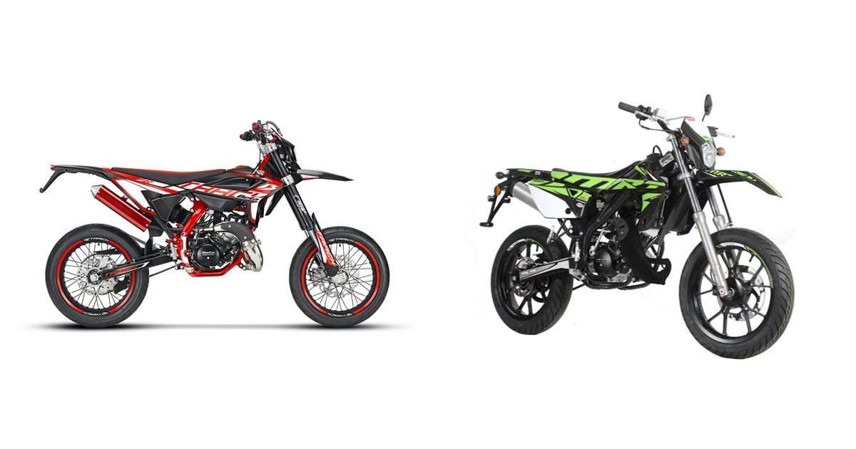 Beta RR 50 Motard Track 2024 vs Rieju MRT Freejump 50 Supermoto 2020