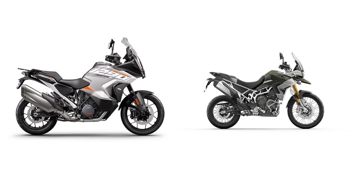 Motorrad Vergleich KTM 1290 Super Adventure S 2023 vs. Triumph Tiger ...