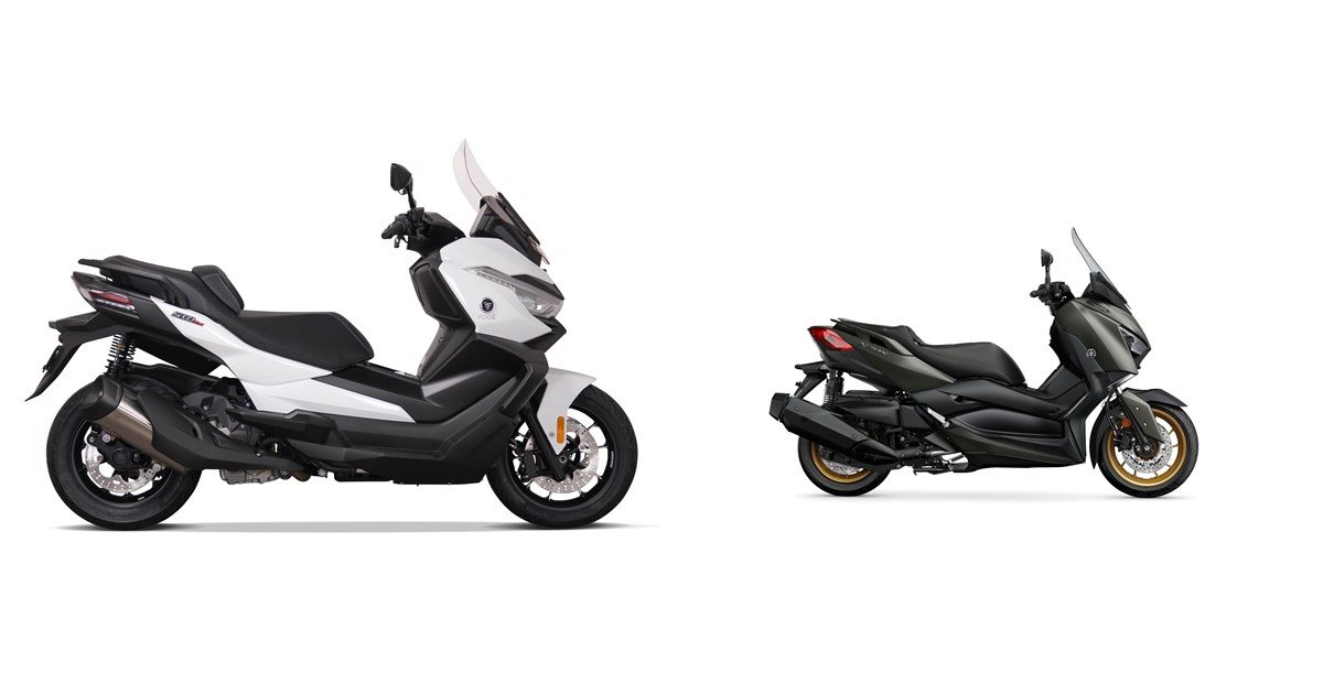 Motorrad Vergleich Voge SR4 350i ABS 2024 vs. Yamaha XMAX 400 Tech MAX 2020
