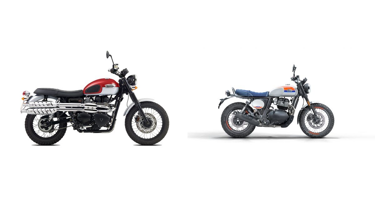 Triumph Scrambler 2015 vs Royal Enfield Bear 650 2025