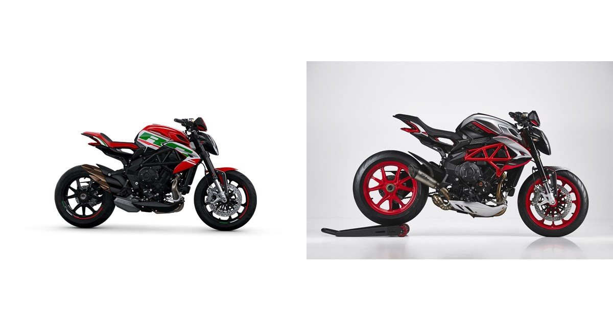 Motorrad Vergleich MV Agusta Dragster 800 RC SCS 2024 vs. MV Agusta ...