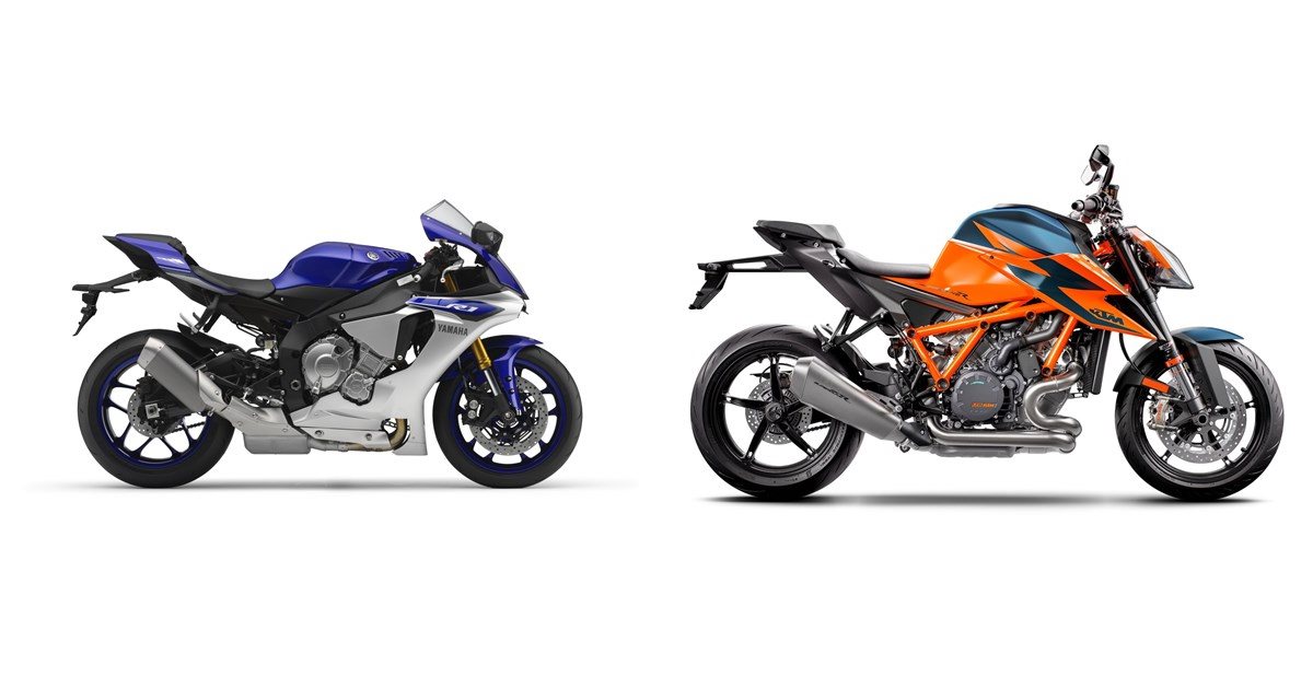 Yamaha R1 2015 vs KTM 1290 Super Duke R 2021