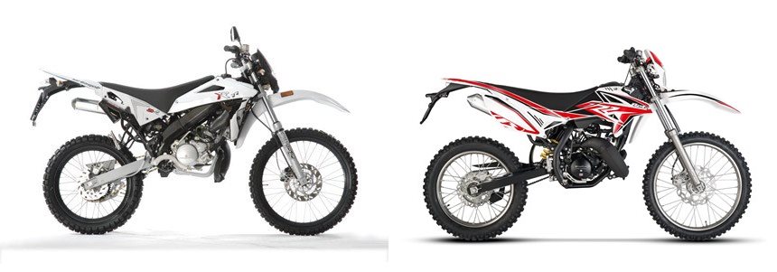 Motorrad Vergleich Motorhispania RYZ Eco Cross 2014 vs. Beta RR 50 2020