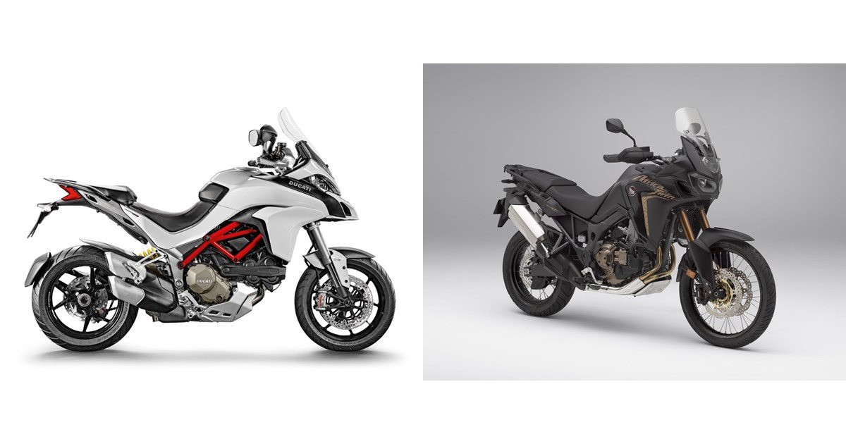 Motorrad Vergleich Ducati Multistrada 1200 S 2015 vs. Honda CRF1000L ...