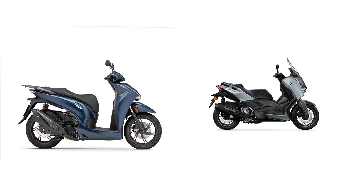Honda SH350i 2025 vs Yamaha XMAX 300 Tech MAX+ 2025