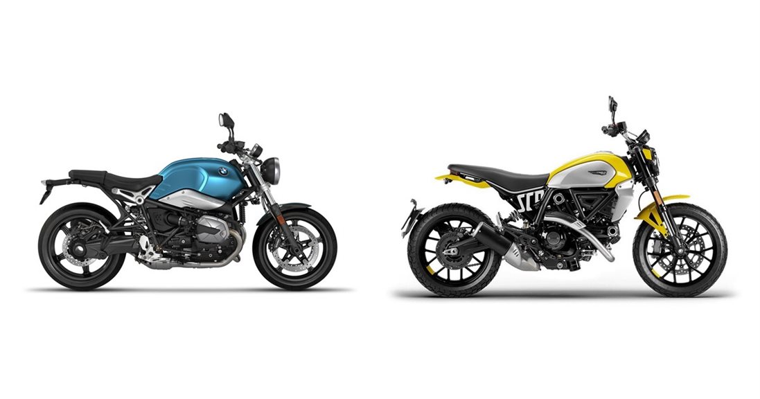 BMW R nineT Pure 2021 vs Ducati Scrambler Icon 2024