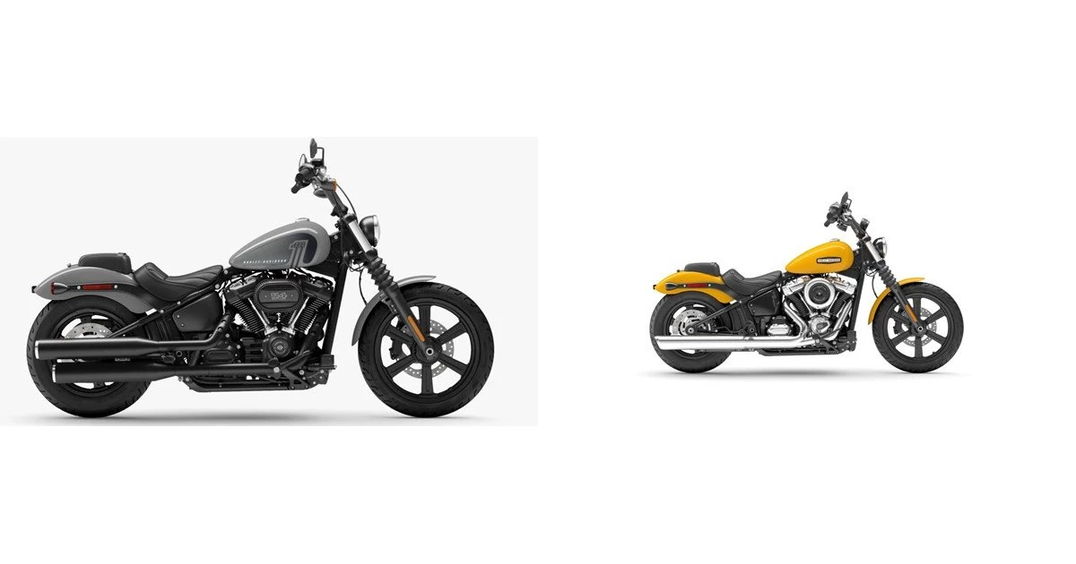 Motorrad Vergleich Harley-Davidson Softail Street Bob 114 FXBBS 2024 vs. Harley-Davidson Street ...