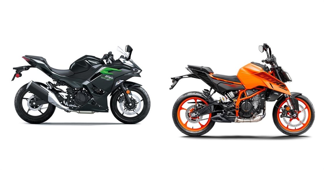 Kawasaki Ninja 500 2025 vs KTM 390 Duke 2025