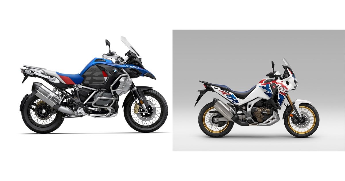 Motorrad Vergleich BMW R 1250 GS Adventure 2024 vs. Honda CRF1100L ...