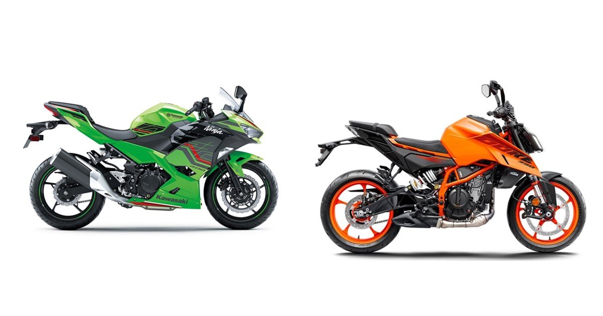 Kawasaki Ninja 400 2023 vs KTM 390 Duke 2025