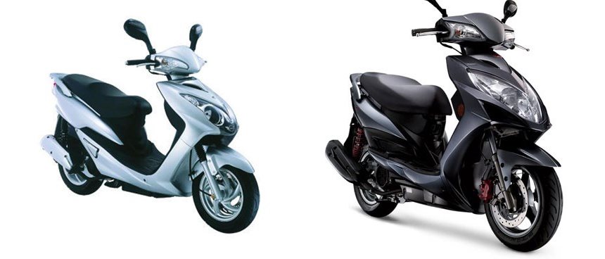 Motorrad Vergleich Sym VS 125 2012 vs. Kymco Movie S 125i 2012