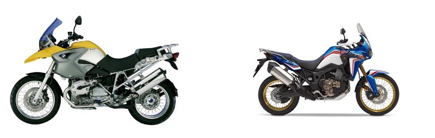 Motorrad Vergleich BMW R 1200 GS 2006 vs. Honda CRF1000L Africa Twin 2019