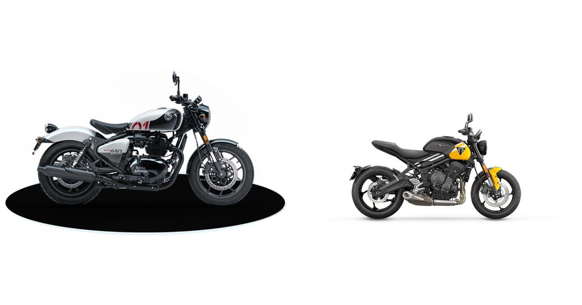 Motorrad Vergleich Royal Enfield Shotgun 650 2025 vs. Triumph Trident ...