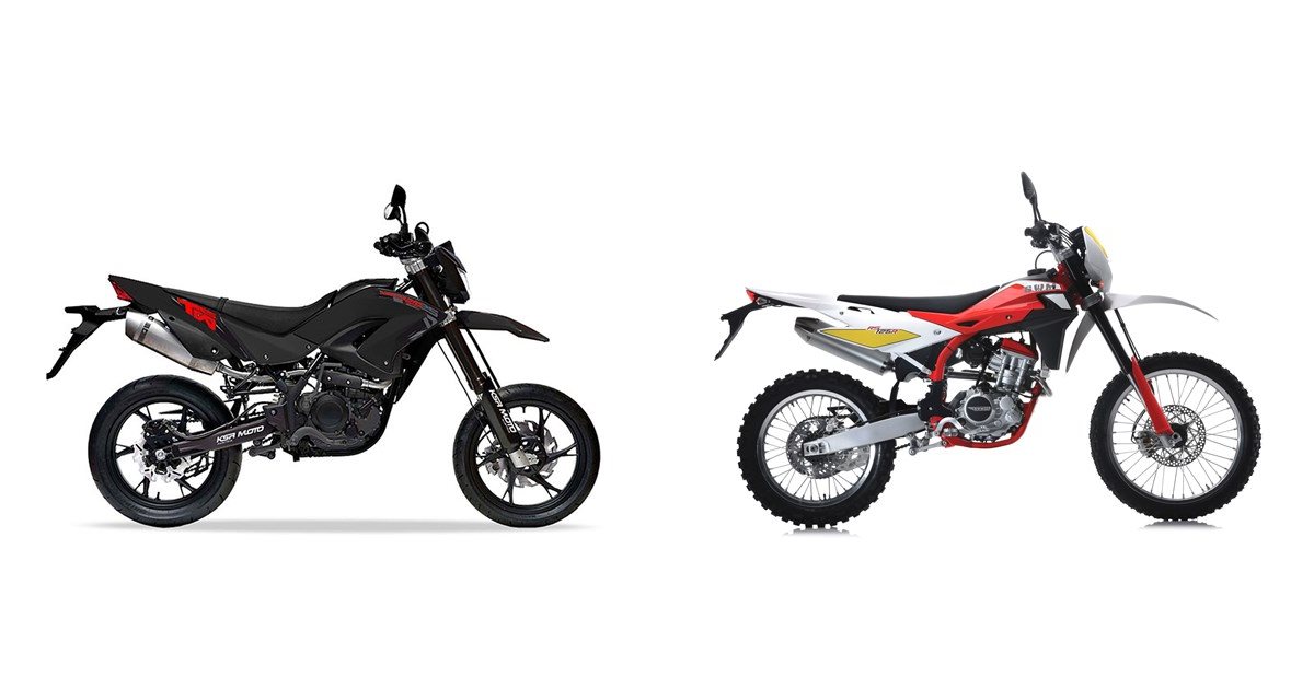 Motorrad Vergleich KSR Moto TW 125 SM 2021 vs. SWM RS 125 R 2017