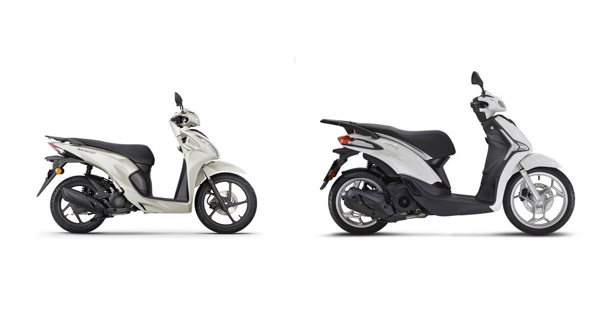 Motorrad Vergleich Honda Vision 110 2025 vs. Piaggio Liberty 125 2025