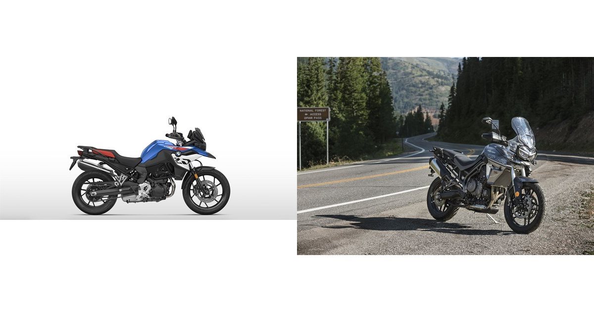 Motorrad Vergleich BMW F 800 GS 2024 vs. Triumph Tiger 800 XRT 2018
