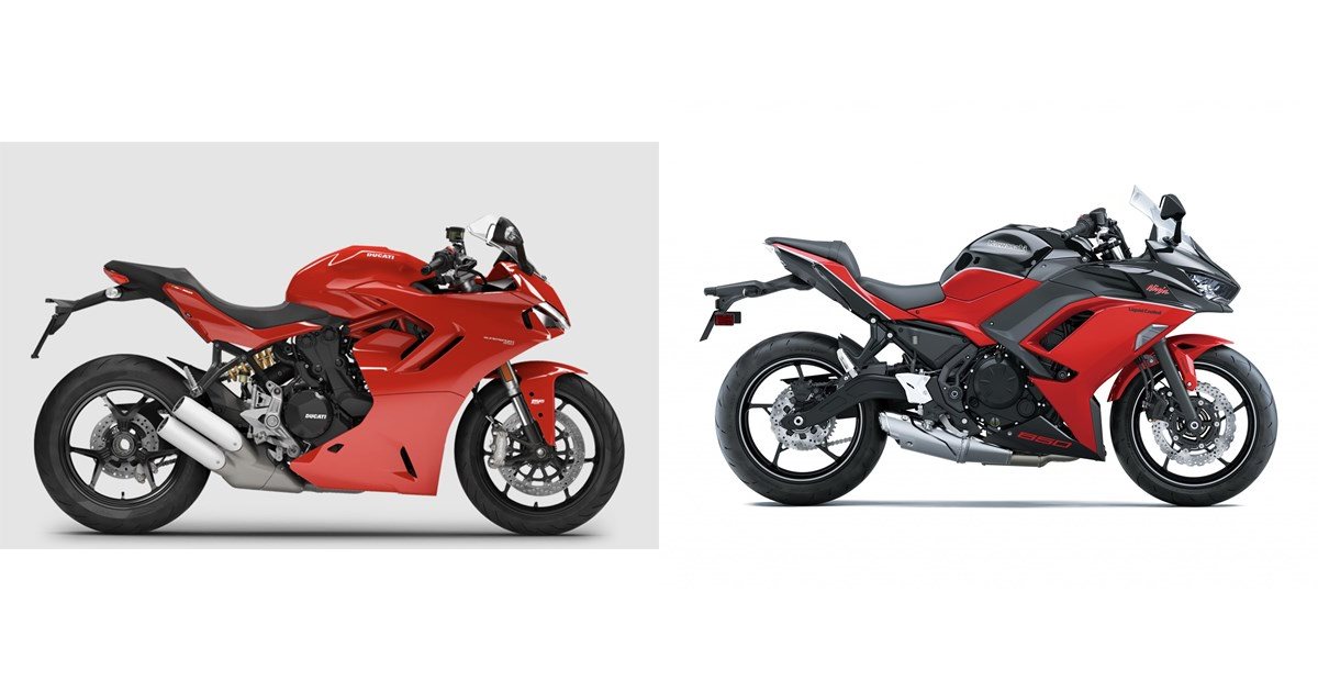 Motorrad Vergleich Ducati SuperSport 950 2024 vs. Kawasaki Ninja 650 ...