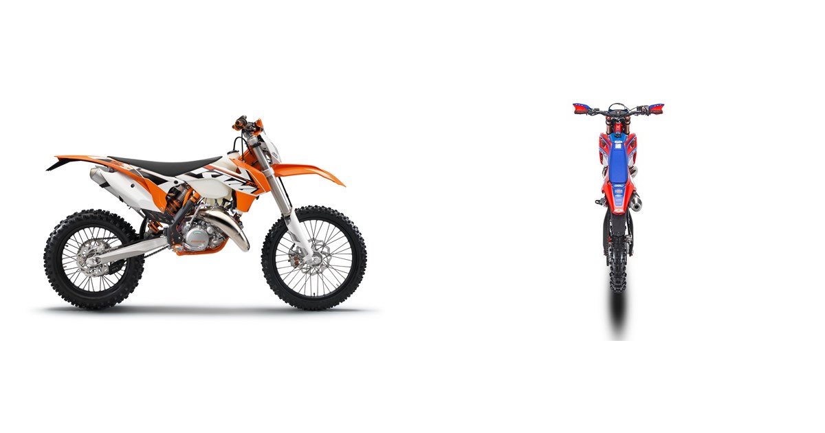 Motorrad Vergleich KTM 125 EXC 2015 vs. Beta RR Race 2T 250 2025