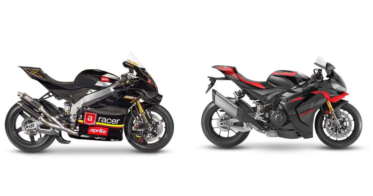 Motorrad Vergleich Aprilia RSV4 X ex3ma 2025 vs. Aprilia RSV4 1100 ...