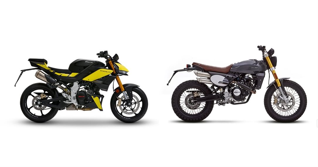 Motorrad Vergleich Fantic Stealth 125 2025 vs. Fantic Caballero Deluxe ...