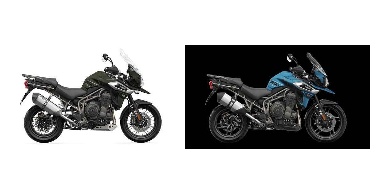 Motorrad Vergleich Triumph Tiger 1200 XCA 2019 vs. Triumph Tiger 1200 ...