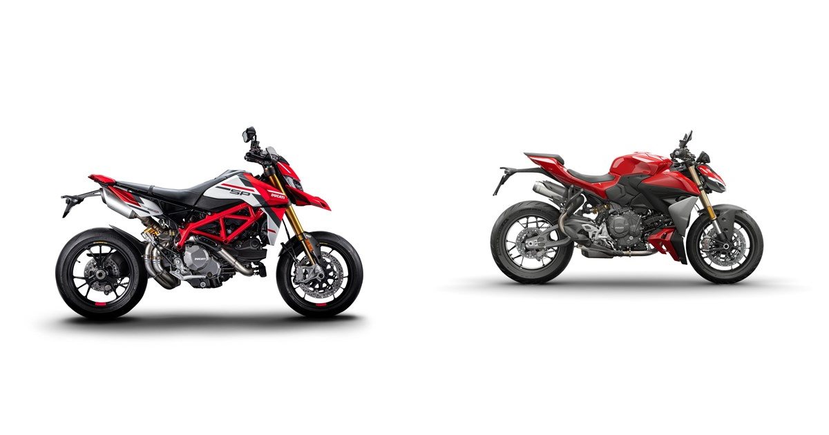 Motorrad Vergleich Ducati Hypermotard 950 SP 2022 vs. Ducati ...