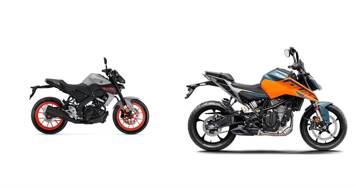 Confronto tra moto Yamaha MT-125 2020 VS. KTM 125 Duke 2025
