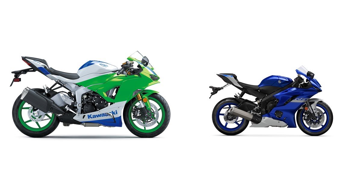 Kawasaki Ninja ZX-6R 40th Anniversary Edition 2024 vs Yamaha YZF-R6 2020